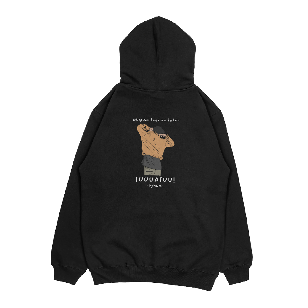 Jual Jogja0274 Hoodie Sambat Isone Mung Misuh JH 124 Hitam Sweater ...