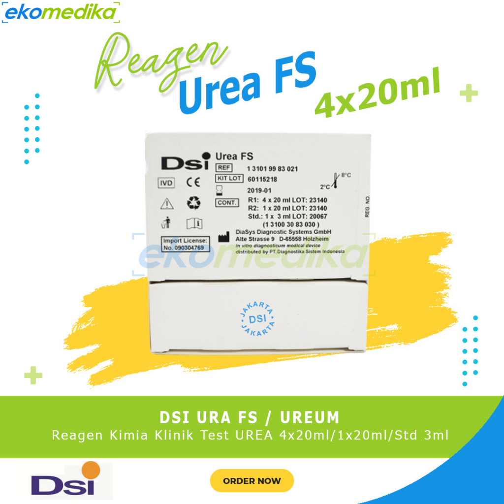 Jual DIASYS Urea FS 4x20ml Reagen Ureum / DSI Reagen UREA FS ED. 05/2026 | Shopee Indonesia