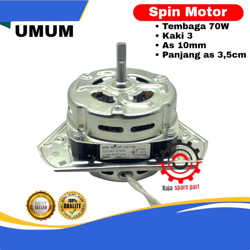 Jual DINAMO PENGERING MESIN CUCI UMUM TEMBAGA | MOTOR SPIN MULTI 70 WATT | Shopee Indonesia