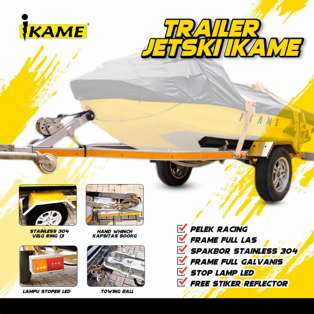 Jual Trolley Jetski / Trailer / anhang jet ski / jetski galvanis IKAME ...