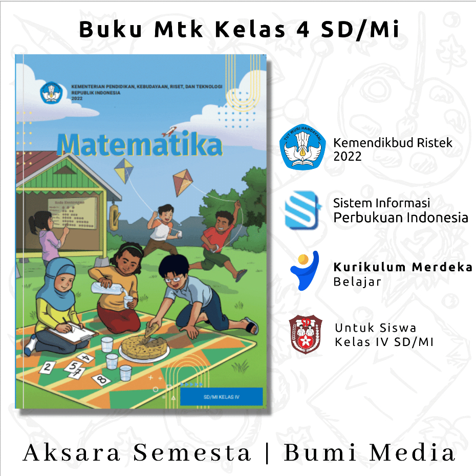Jual Buku Matematika Mtk Kelas 4 SD/MI Kurikulum Merdeka Kemendikbud Ristek Satu Tahun 2022 ...