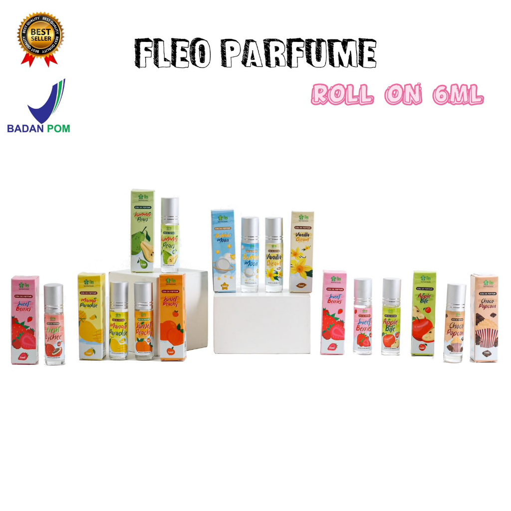Jual [BPOM] FLEO Parfum Roll On 6ml Premium / Parfum Roll On Fleo 6ml ...
