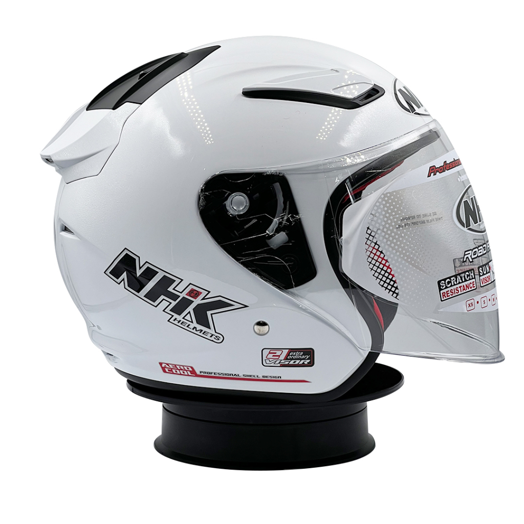 Jual Helm NHK R1 Solid White | Shopee Indonesia