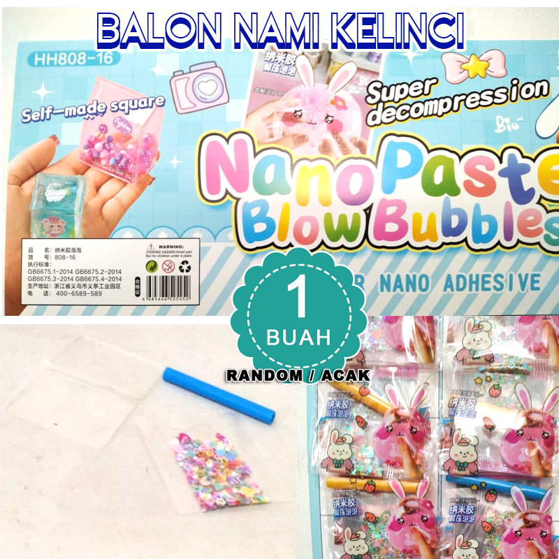 Jual Mainan Balon Nano Tape DIY - satuan - Balon Nami Kelinci - BALON ...