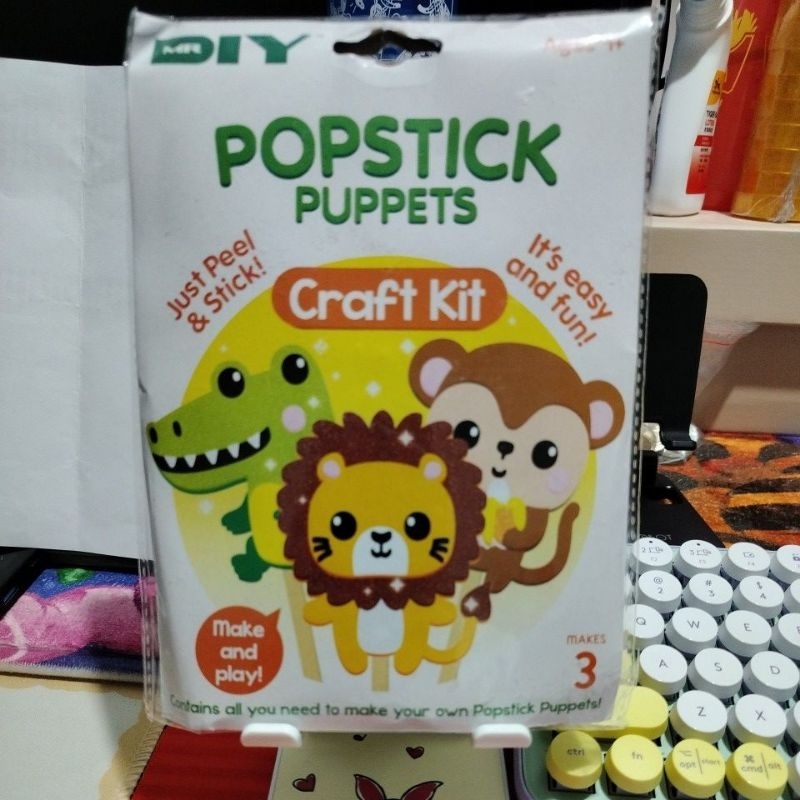 Jual mr diy - popstick puppets craft kit - lion | Shopee Indonesia
