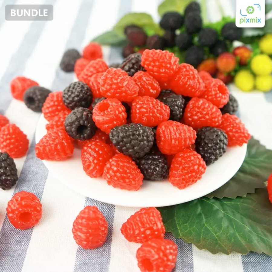 Jual Props Properti Foto Produk Artificial Food - Buah Raspberry Palsu ...