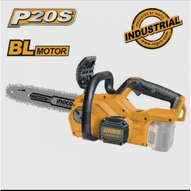 Jual Chainsaw Gergaji Listrik INGCO Baterai Cordless 12 Inci 20V 4AH ...