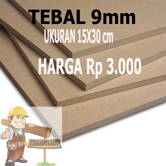 Jual Papan MDF 9mm Ukuran 15x30 cm | Shopee Indonesia