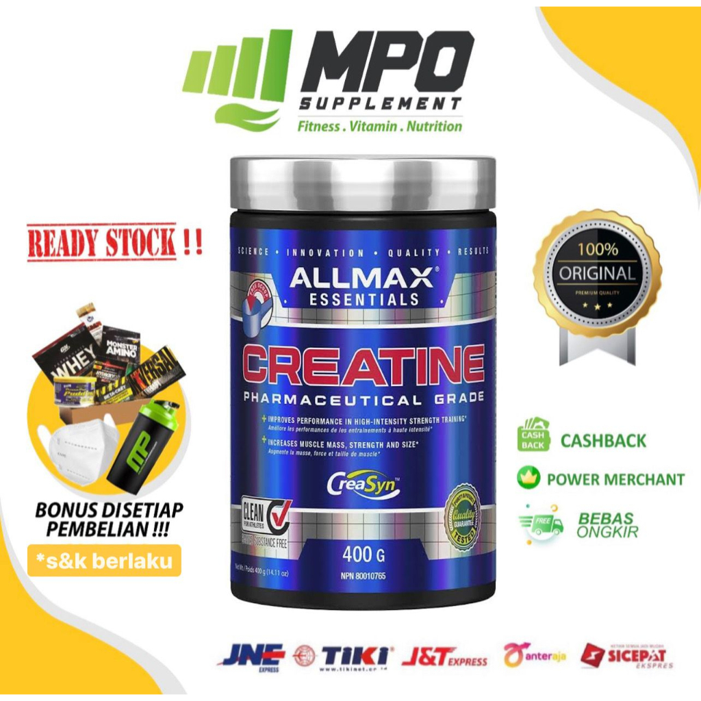 Jual Allmax Nutrition Creatine 400gr Allmax Creatine Micronized 400 gr ...