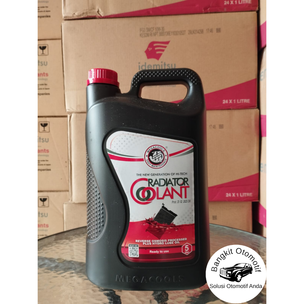 Jual Cairan Pendingin Radiator Coolant Megacools Asli Kemasan 5 Liter ...