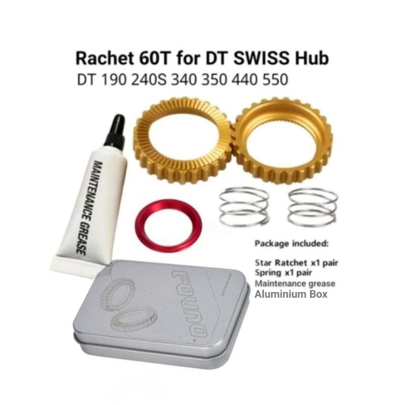 Jual Ratchet FOVNO Star Rachet Upgrade Kit DT Swiss 60T Freehub Non EXP ...