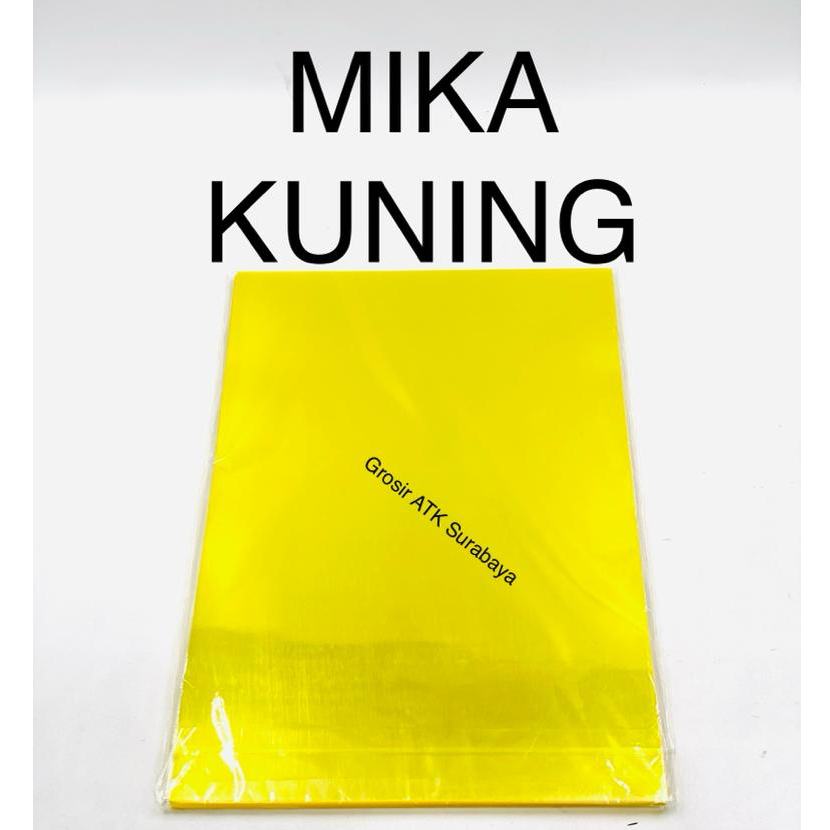 Jual Plastik MIKA FILM Jilid Sampul Cover Makalah Folio WARNA KUNING ...