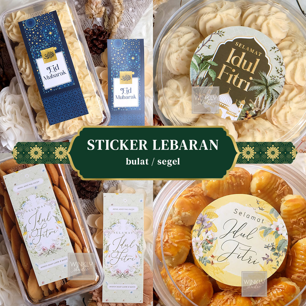 Jual STIKER LEBARAN / Sticker Segel Toples Parcel Ramadan / Label Bulat ...