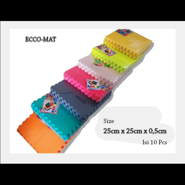 Jual Evamat mini Matras Puzzle Tikar Mainan Anak 25x25cm Tebal 0,5cm ...
