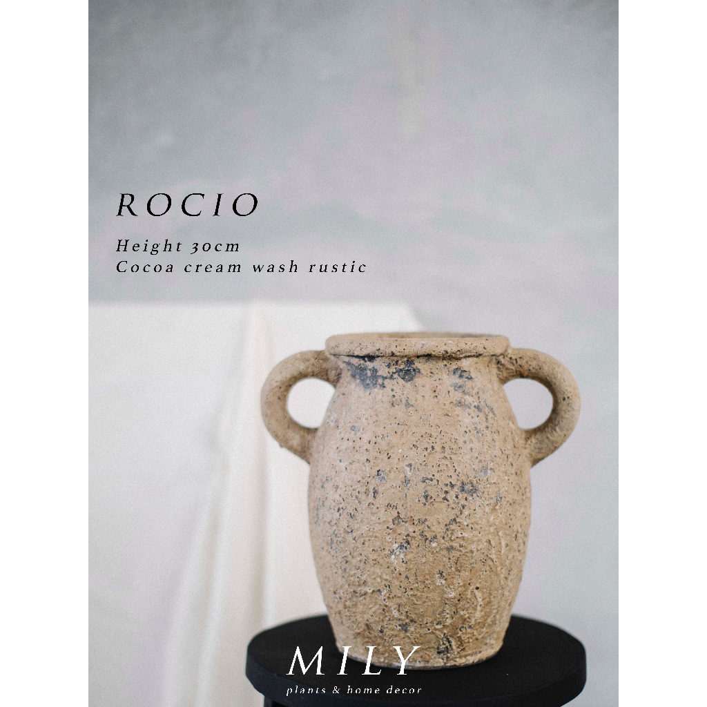 Jual Rucio Vase - vas bunga estetik, Vas rustic, handmade vase ...
