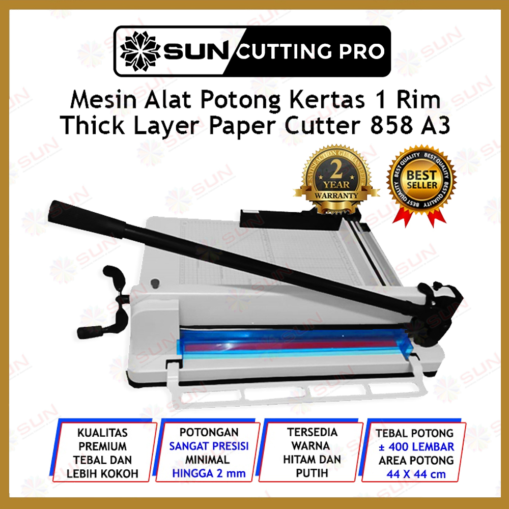 Jual Mesin Pemotong Kertas 1 rim A3 858 Kualitas Super Premium Garansi 2 Tahun ( Alat Potong ...