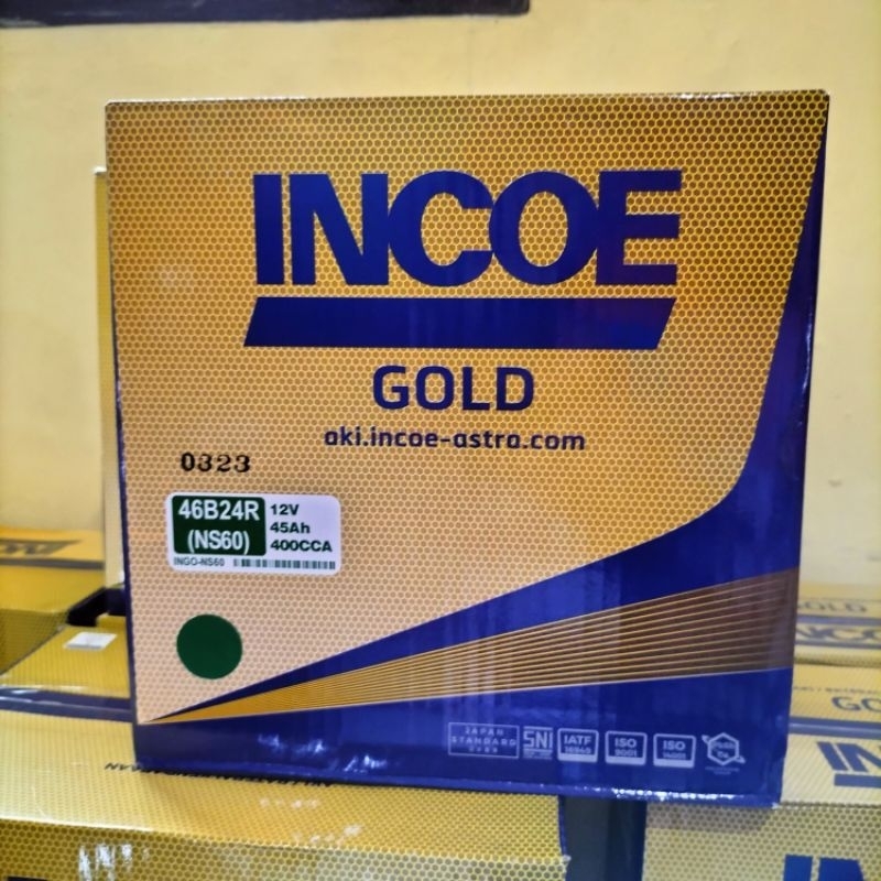 Jual Incoe Gold Astra Aki Mobil Toyota Avanza NS60 - 45Ah Aki Basah | Shopee Indonesia