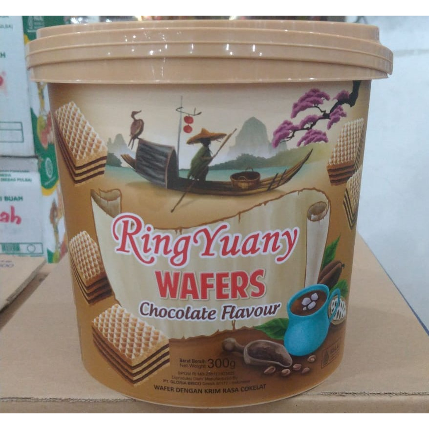 Jual Ring Yuany Wafer Cream Chocolate 300gr ( Khusus Grab / Gojek ...