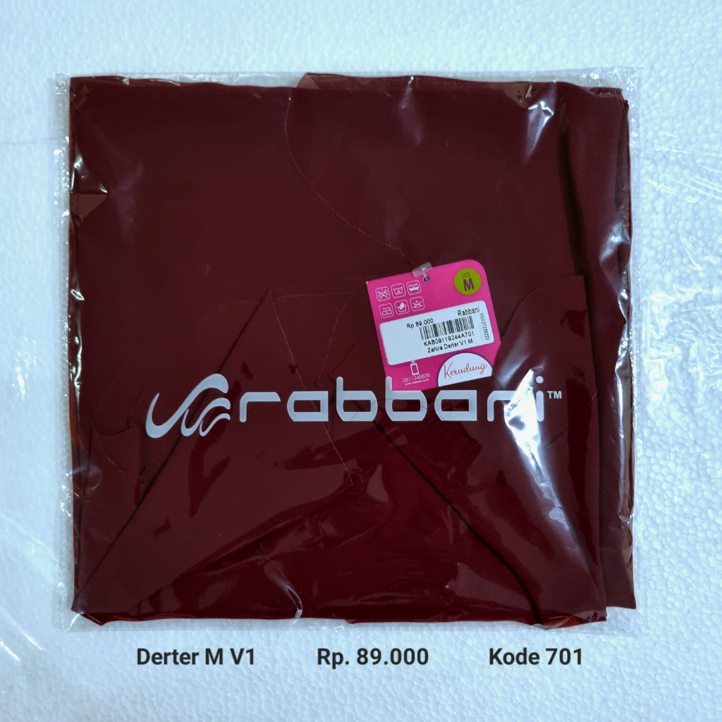 Jual SEGI EMPAT POLOS DERTER V1 M RABBANI ORI - 115x115 cm | Shopee ...