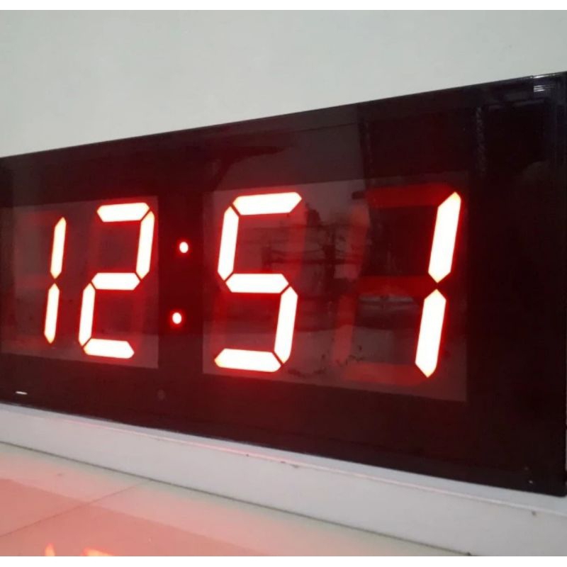 Jual Jam Dinding Digital JUMBO Digital LED merah 7030 | Shopee Indonesia