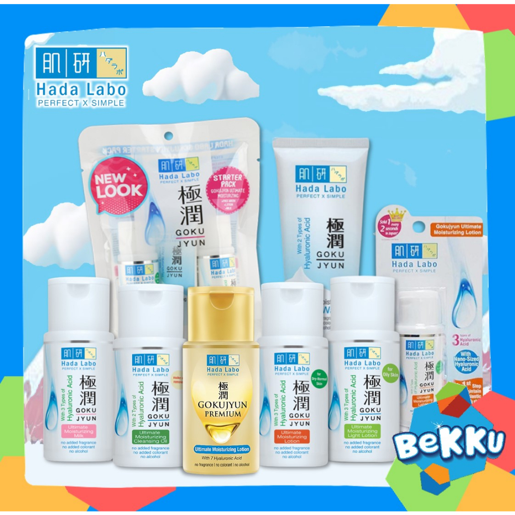 Jual Hada Labo Ultimate Moisturizing Gokujyun Series - Hadalabo Gokujun ...