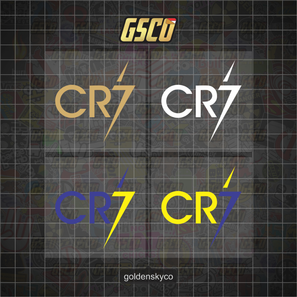 Jual Cutting Sticker Bola Logo CR7 Cristiano Ronaldo ( 8, 3 cm x 8 cm ...