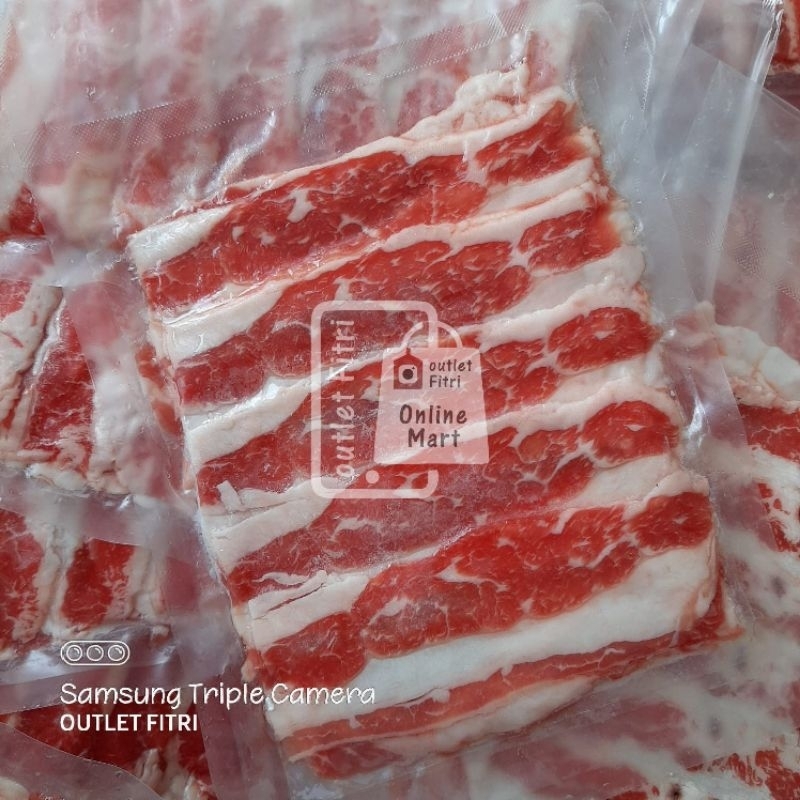 Jual HALAL || [250gr] US Shortplate Premium - Full Beef Slice ...