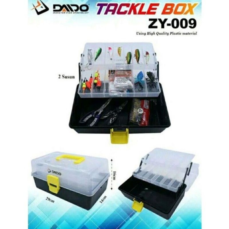 Jual BOX KOTAK PANCING DAIDO ZY 009 BOX SERBAGUNA HITAM | Shopee Indonesia