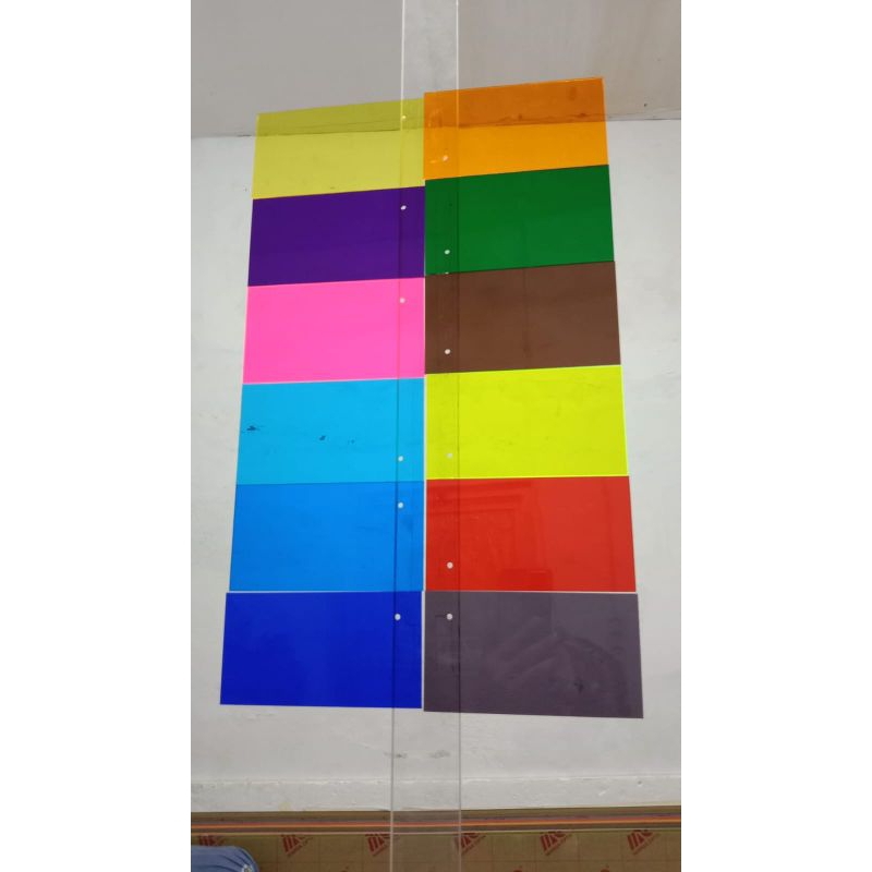 Jual acrylic/akrilik lembaran A5 warna transparan/riben | Shopee Indonesia