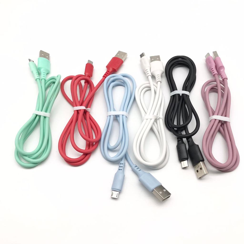 Jual KABEL DATA MACARON MODEL BULAT 2.1A (SATUAN PCS) | Shopee Indonesia