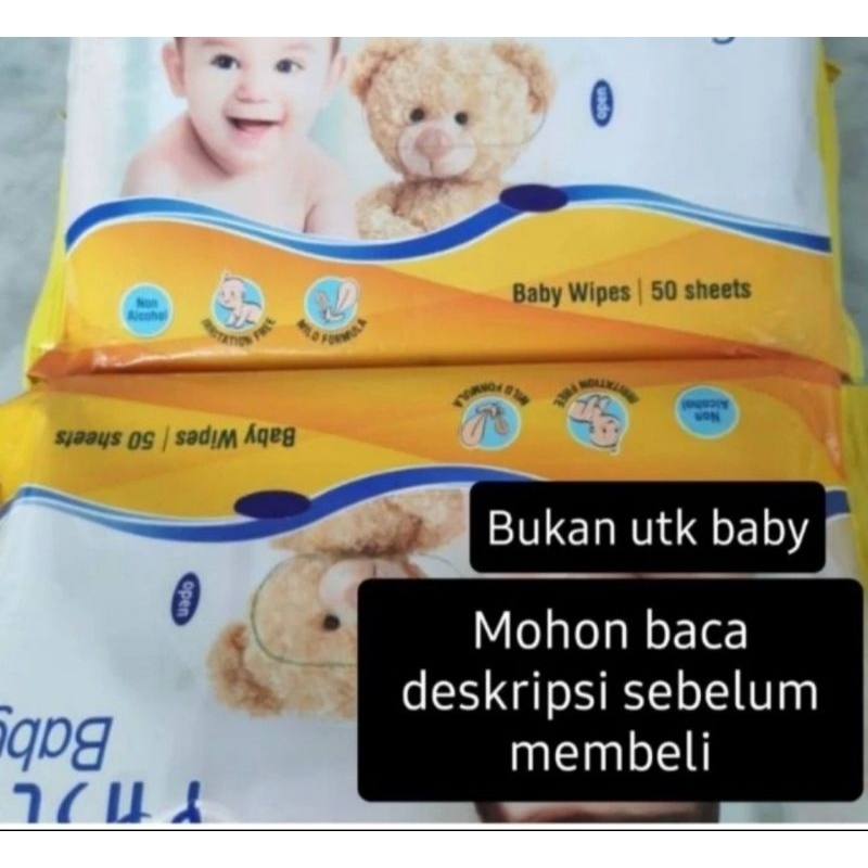 Jual Tissue basah 50 sheet khusus untuk kegiatan bersih bersih | Shopee ...
