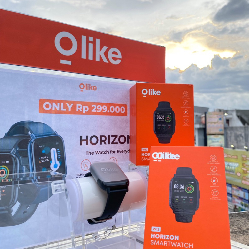 Jual OLIKE SMARTWATCH HORIZON W12 FULLHD REALTIME TEMPERATURE IP67 20 ...
