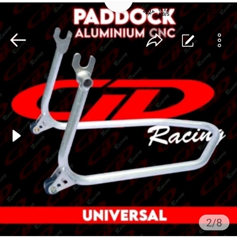 Jual Standar Paddock Aluminium (CNC) Universal, Drag, Road Race ...