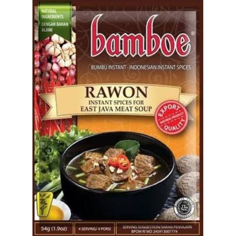 Jual Bamboe Bumbu Masakan Rendang / Soto / Rawon / Tom Yam | Shopee ...