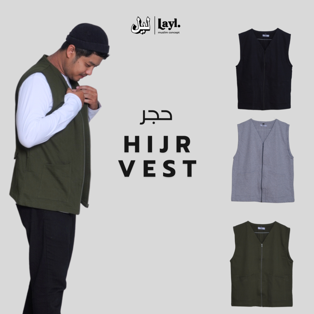 Jual HIJR Vest / Rompi Pria / Rompi Muslim Pria Layl Muslim | Shopee ...