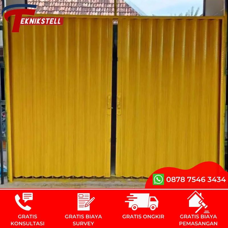 Jual Folding Gate Besi Slat Daun 0.5mm / Pintu Ruko / Pintu Warung ...