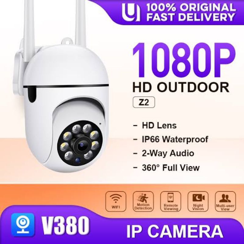 Jual CCTV IP Camera Outdoor Teras Wireless 8MP Wifi FULL HD V380 ...