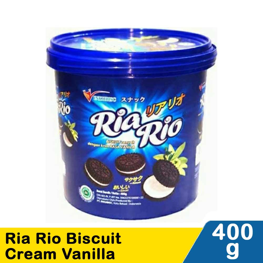 Jual Inkubisc Ria Rio Biscuit Cream Vanilla 400G | Shopee Indonesia