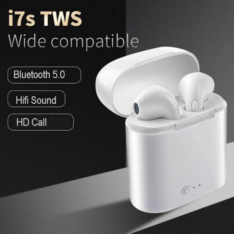 Jual Earphone Bluetooth i7s Tws White headset wireless | Shopee Indonesia
