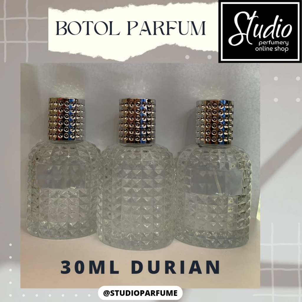 Jual BOTOL PARFUM SPRAY DURIAN 30ML | BOTOL KACA | Shopee Indonesia