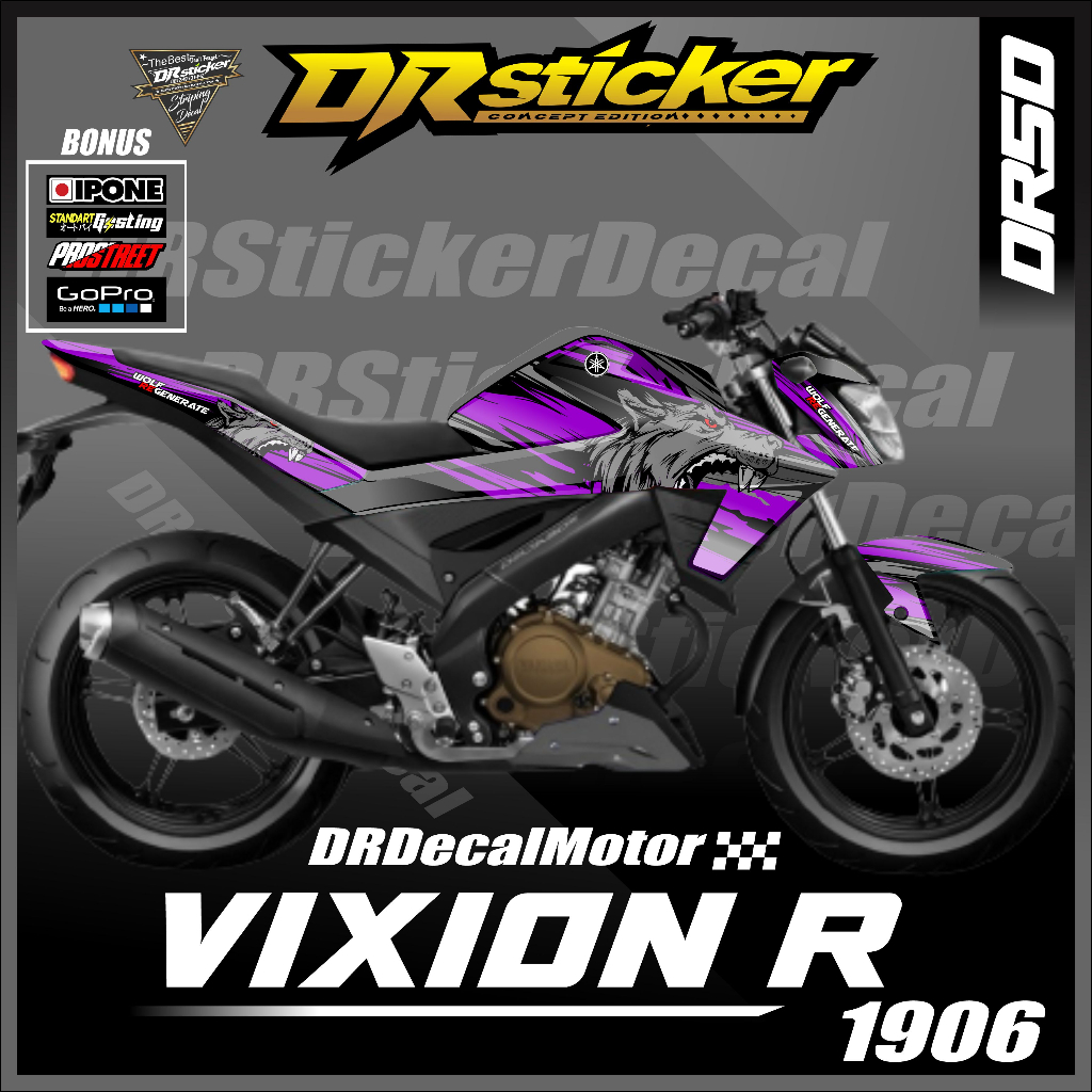 Jual stiker decal vixion r fullbody sticker skotlet motor stiker vixion ...