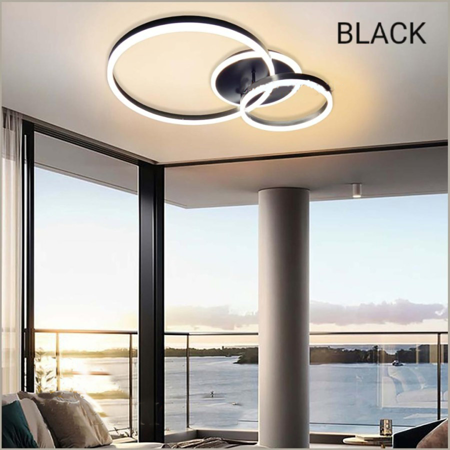 Jual Lampu hias plafon ceiling MODERN MINIMALIS LED RING 3 warna sinar ...