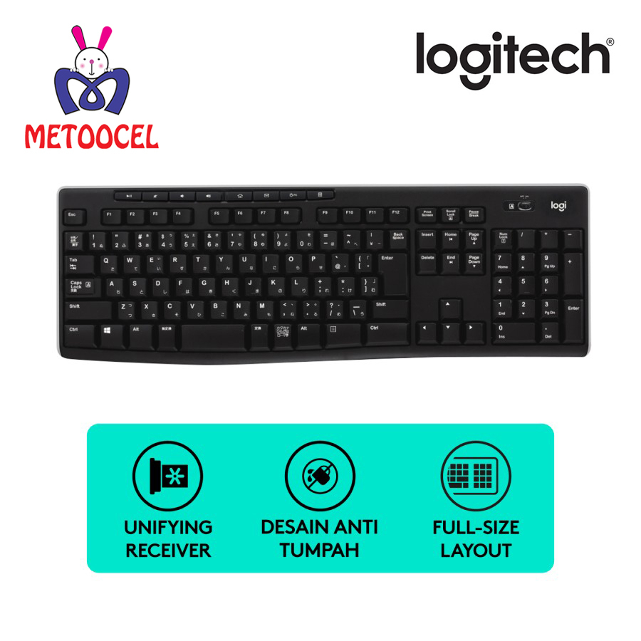Jual Logitech K270 Keyboard Wireless Full Size Dongle | Shopee Indonesia