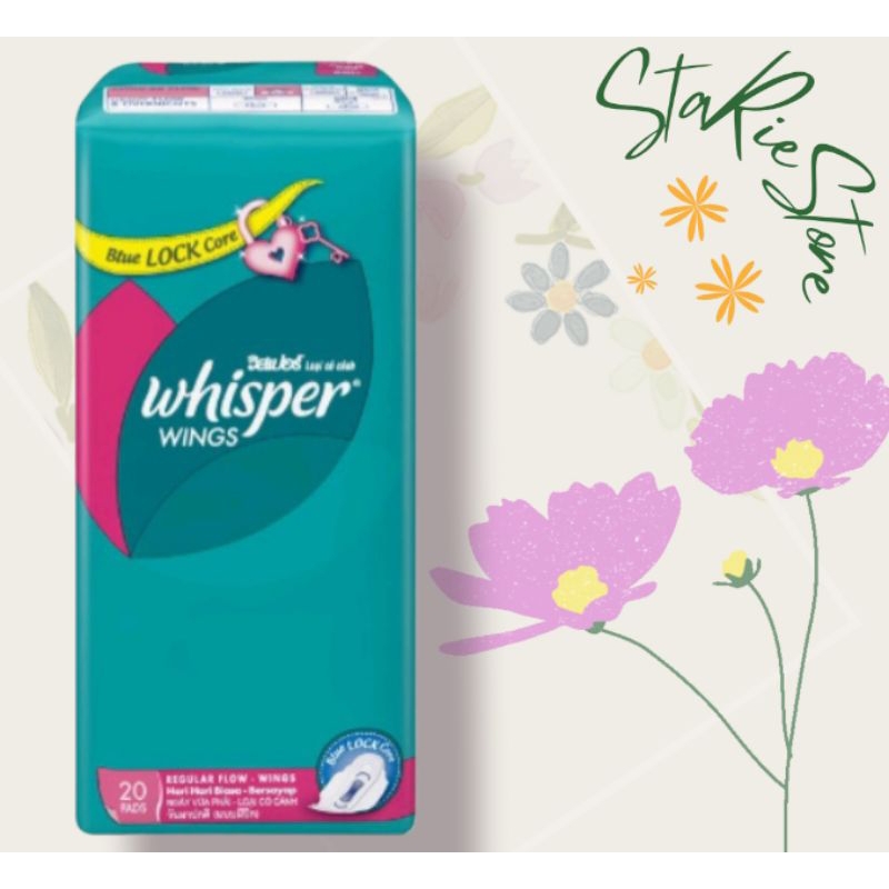 Jual Termurah - Whisper Wings Pembalut Wanita Regular Flow Blue Lock ...