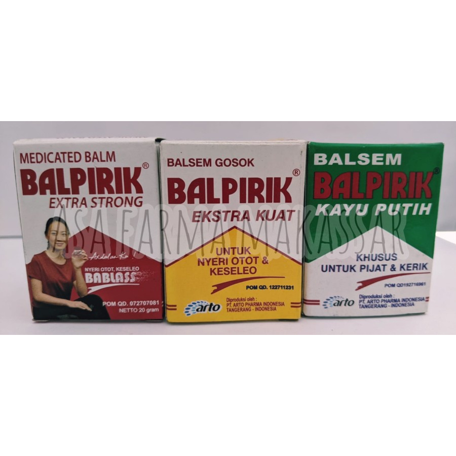 Jual Balsem BALPIRIK berbagai varian 20gr | Shopee Indonesia