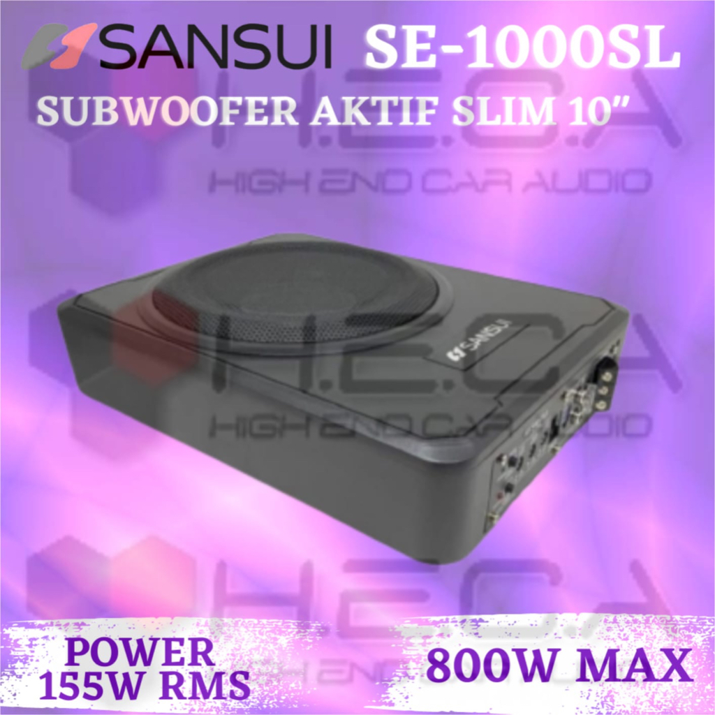 Jual Sansui SE-1000SL Subwoofer Active 10" Aktif Bass Kolong Underseat ...