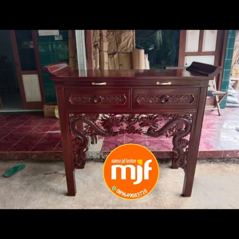 Jual meja altar meja sembahyang jati ukir naga | Shopee Indonesia