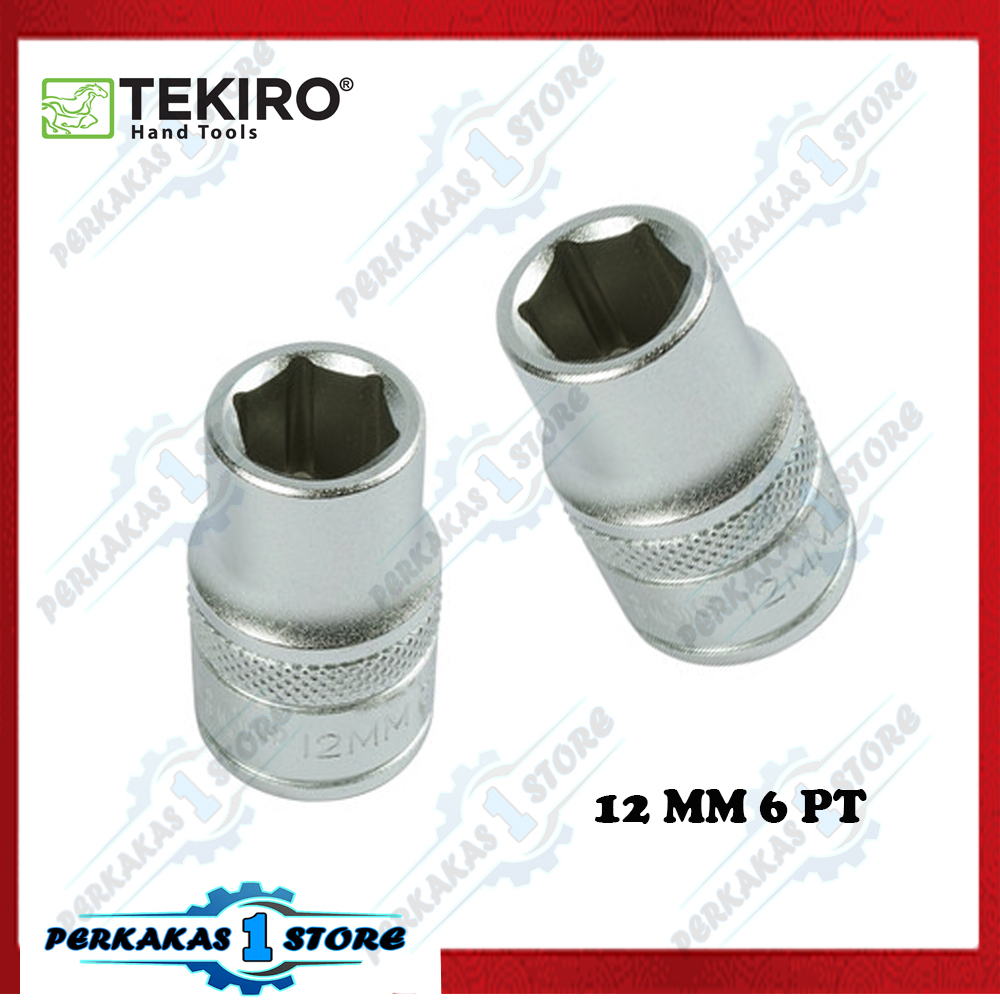 Jual MATA SOCK 12mm 1/2" TEKIRO kunci kepala sok shock treker 6pt 12 mm | Shopee Indonesia