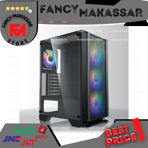Jual Casing INFINITY NEBULA V4 HITAM Tempered Glass - ATX Gaming Case ...