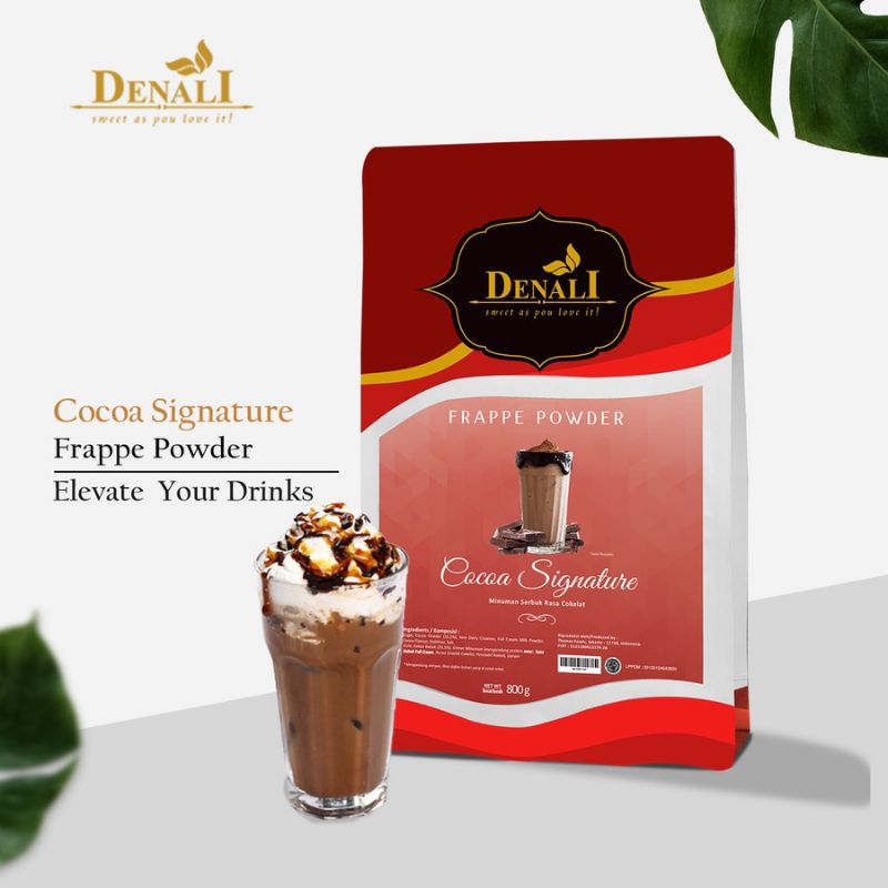 Jual powder denali coklat signature / repacking sample 400gr | Shopee ...